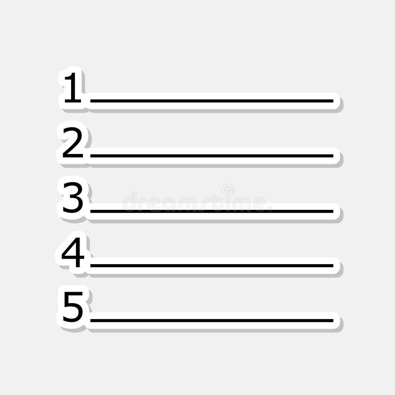 Numbered list icon stock vector. Illustration of isolated - 138630791 Numbered list icon stock vector. Illustration of isolated - 138630791