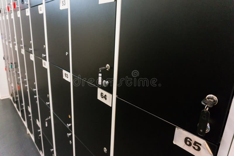 Numbered lockers stock image. Image of storage, number - 60589769