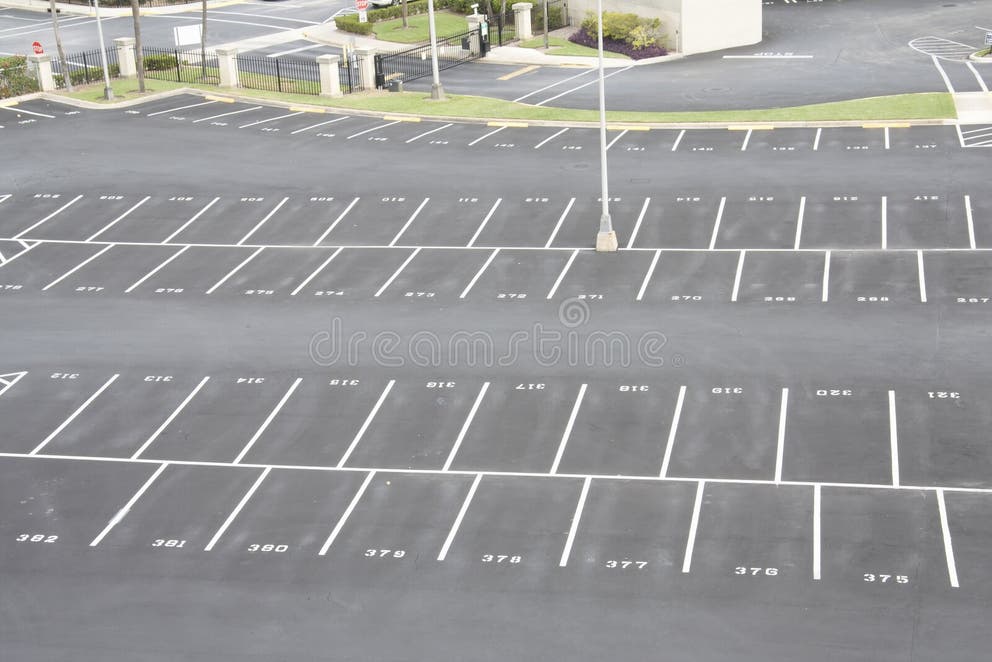 Numbered parking lot stock image. Image of numbers, white - 18708359