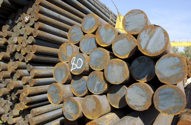 Numbered rusty rods stock image. Image of diminishing - 29436089