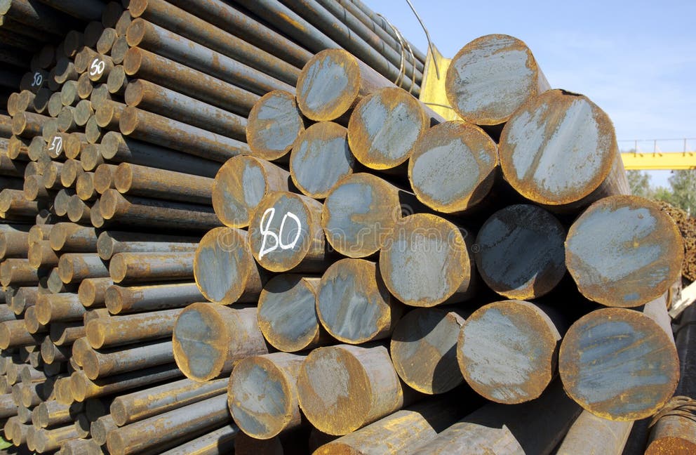 Numbered rusty rods stock image. Image of diminishing - 29436089