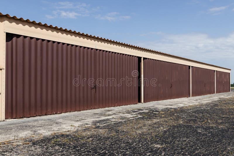 Numbered Self Storage and Mini Storage Garage Units Stock Photo - Image ...