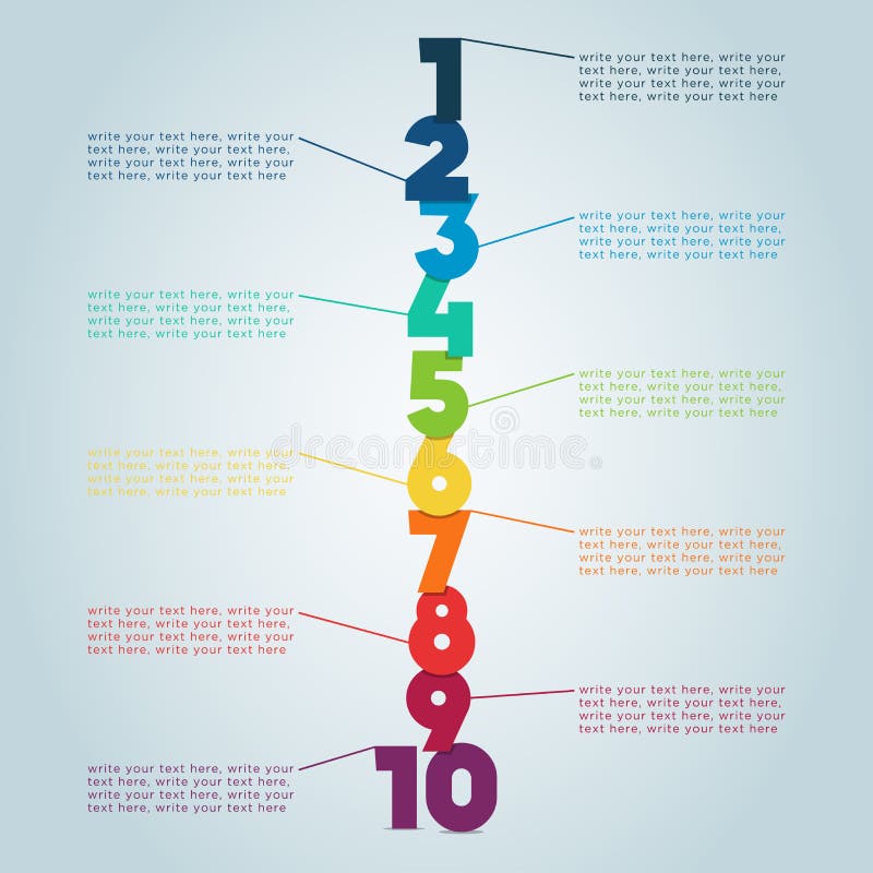 Numbered Steps 4 stock vector. Illustration of card, information - 53321260