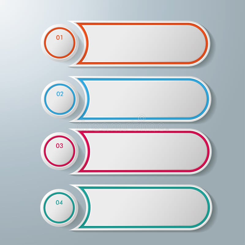 Numbered Tabs and Blank Labels Stock Vector - Illustration of labels ...