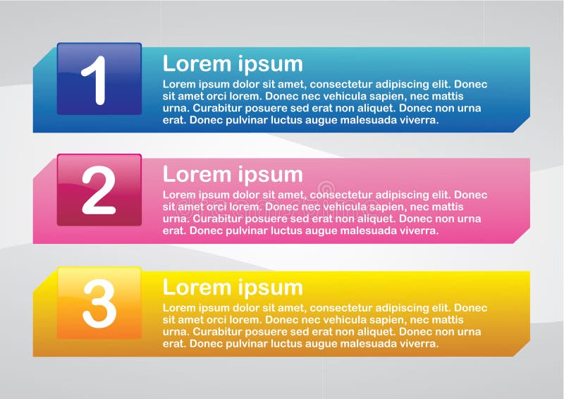 Numbered text template stock illustration. Illustration of pink - 188320130