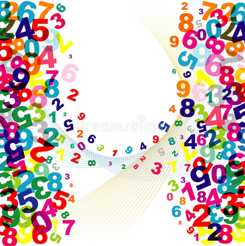 Vector Background from Numbers Stock Vector - Illustration of abstract ...