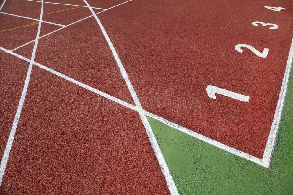 Numbering of Plastic Runway Stock Photo - Image of outdoor, pattern ...