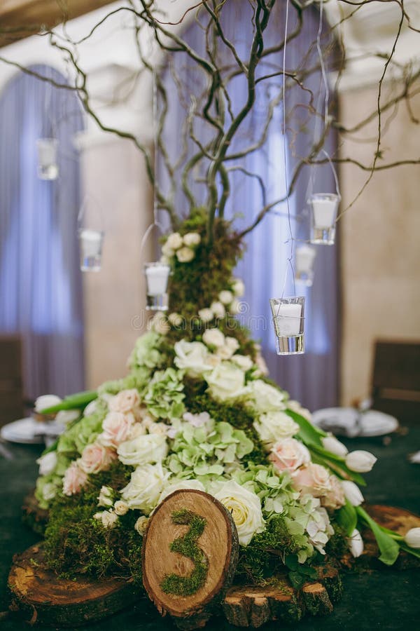 Numbering Tables at the Wedding Stock Image - Image of ceremony ...