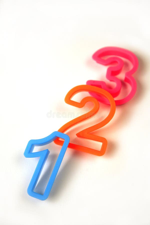 Numbers 1, 2 and 3 stock photo. Image of maths, number - 2992692