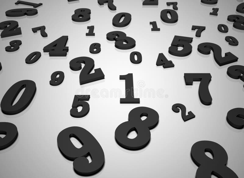 Numbers background stock illustration. Illustration of digital - 34487823