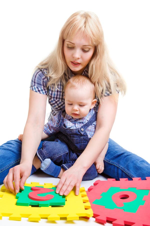 Numbers stock image. Image of baby, adorable, mother - 14866995