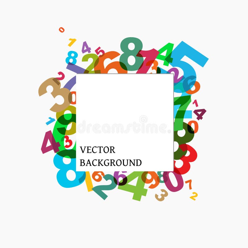 Numbers stock illustration. Illustration of mathematics - 3997804