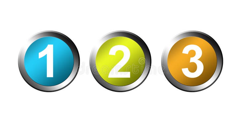 Numbers stock illustration. Illustration of blue, broadcast - 18129403