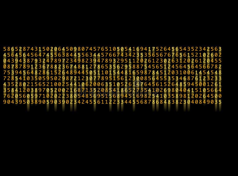 Numbers stock illustration. Illustration of beam, render - 20441