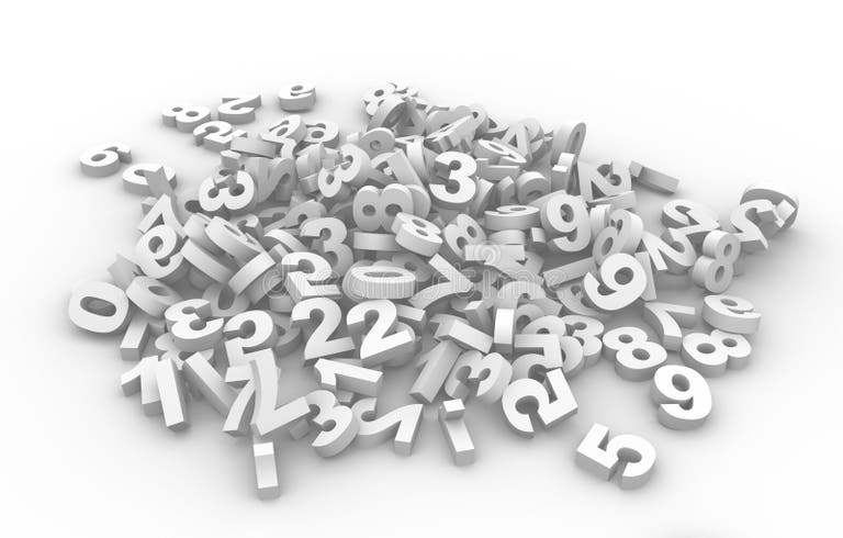 Pile Numbers Illustration Stock Illustrations – 381 Pile Numbers ...