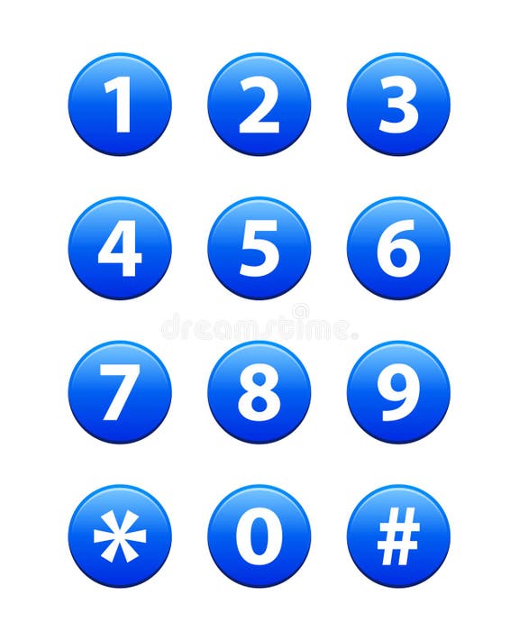 Numbers button stock vector. Illustration of educational - 272100110