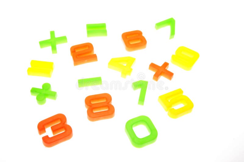 Magnet numbers stock photo. Image of arithmetic, teach - 531886