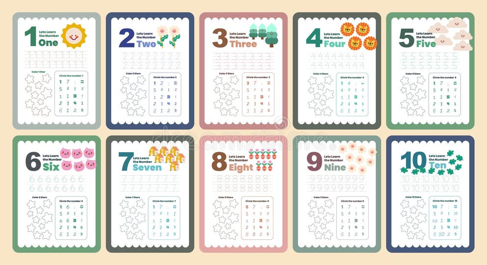 Numbers Cards Kids Stock Illustrations – 1,399 Numbers Cards Kids Stock ...