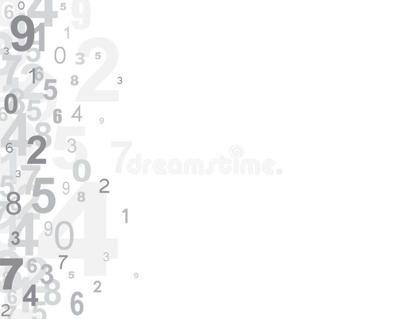 Abstract Retro Background with Numbers Stock Illustration ...