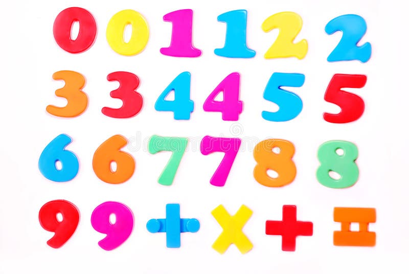 Numbers magazine cutouts stock image. Image of block, advertisment ...