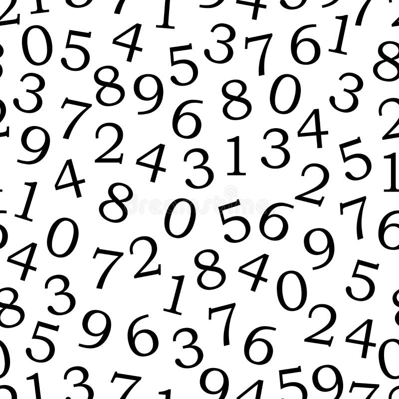 Abstract Background with Numbers. Vector Stock Vector - Illustration of ...