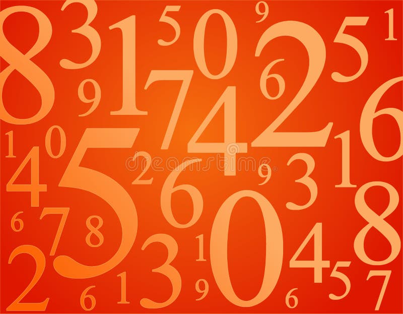 Colorful Numbers Seamless Pattern Stock Vector - Illustration of ...