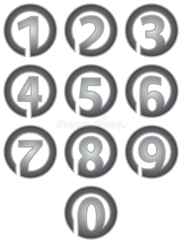 Circular Numbers Stock Illustrations – 3,666 Circular Numbers Stock ...