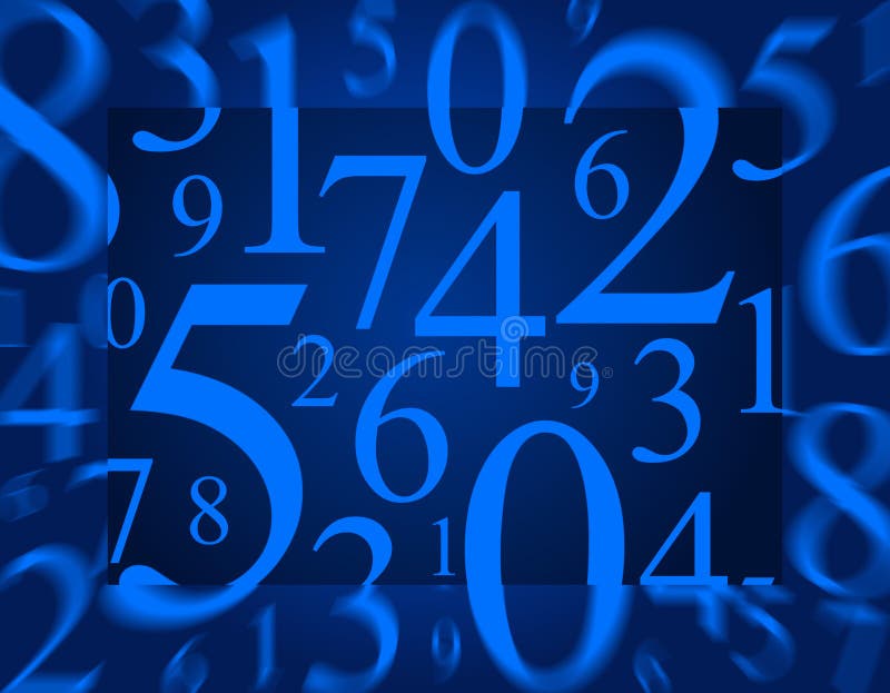 Numbers stock illustration. Illustration of mathematics - 3997804