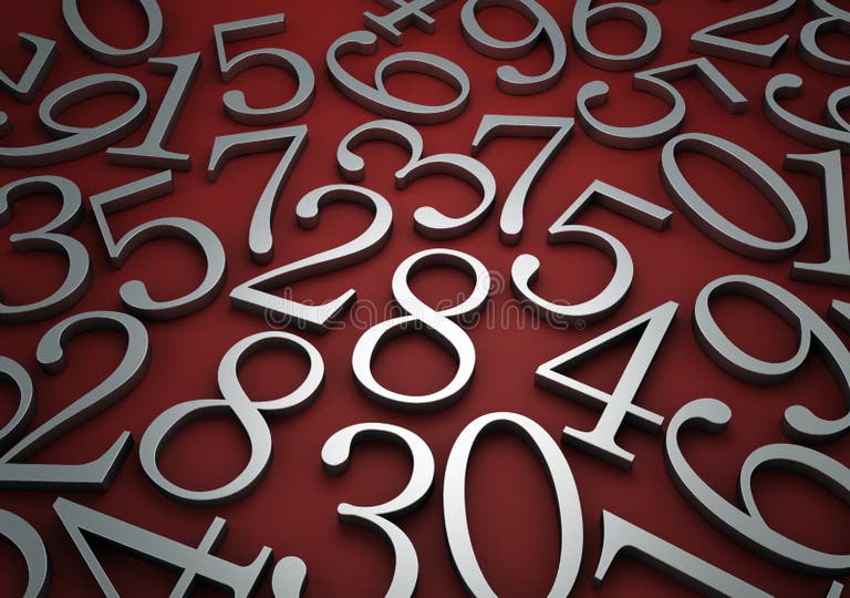 Single Digit Numbers Stock Illustrations – 464 Single Digit Numbers ...