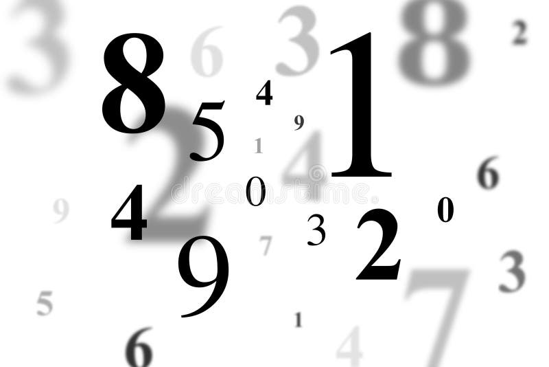 Numbers background stock illustration. Illustration of design - 6679417