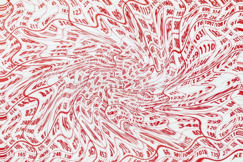 Numbers Abstract Design Random Flow Background Pattern Stock ...