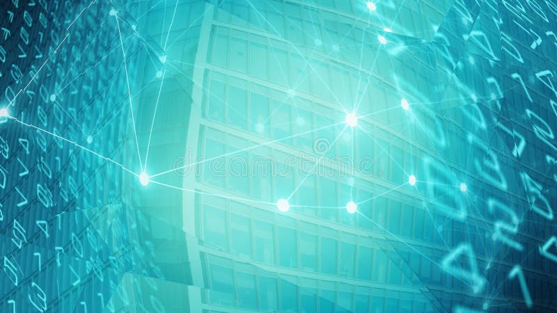 Cloud of Numbers, Data Analytics Abstract Concept Stock Illustration ...