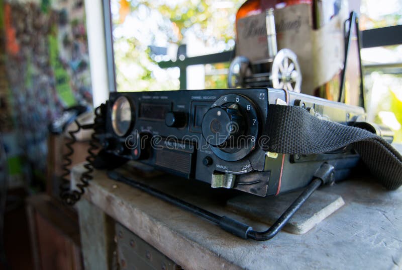 Numbers on ancient radio stock image. Image of talk - 119066423