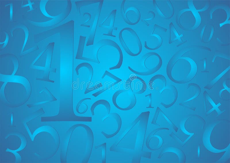 Numbers background stock vector. Illustration of background - 12434096