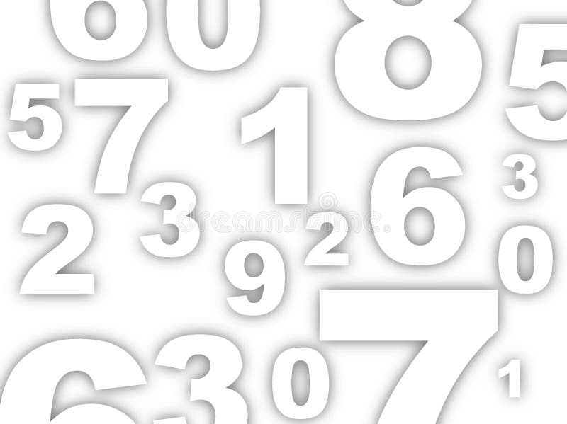 Numbers background stock illustration. Illustration of abstract - 13481356