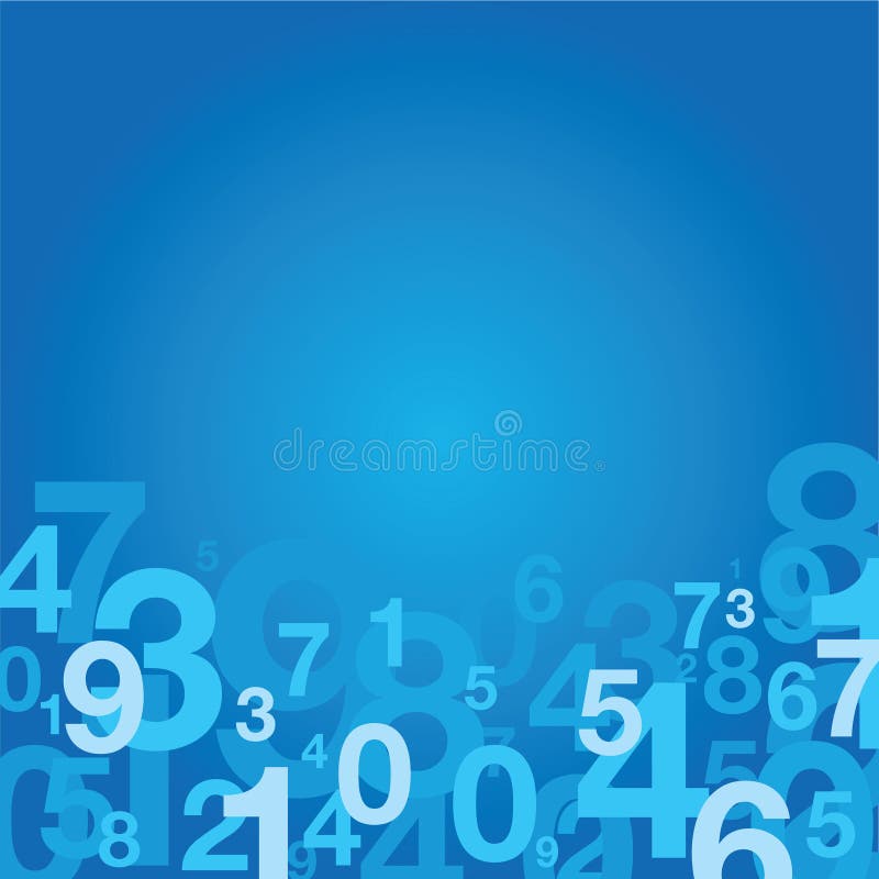 Blue number background stock illustration. Illustration of colour ...