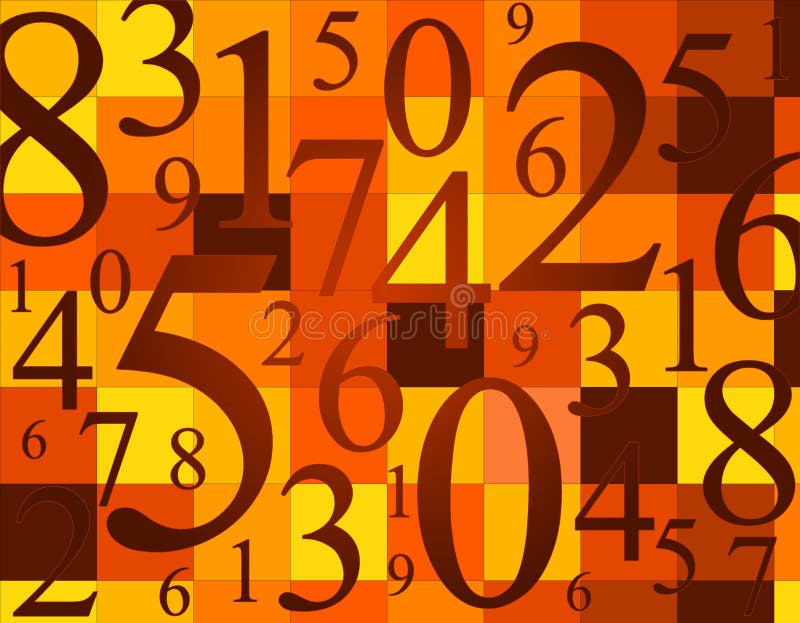 Random numbers stock illustration. Illustration of numbers - 21582007