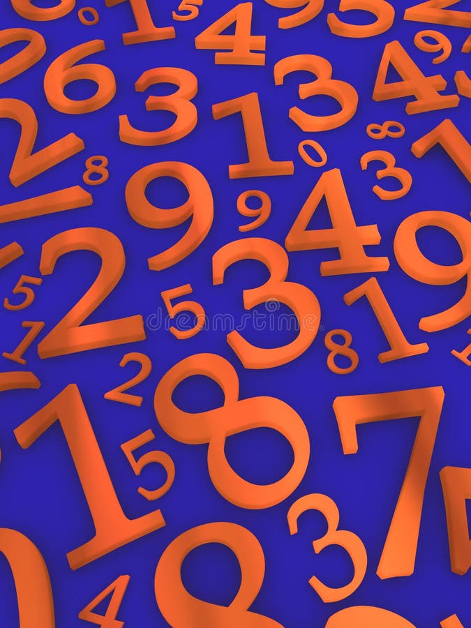 Numbers background stock illustration. Illustration of graphic - 8364912