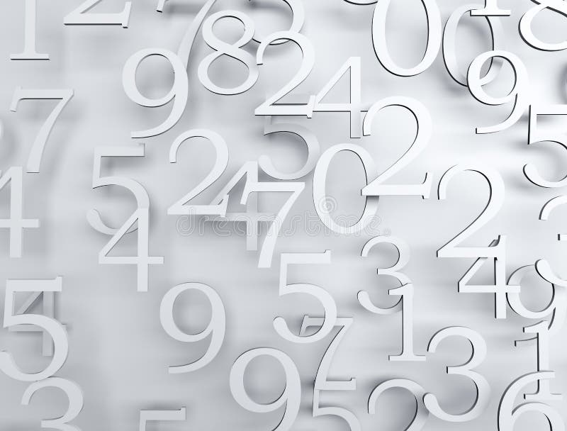 Numbers background stock illustration. Illustration of digital - 34487823