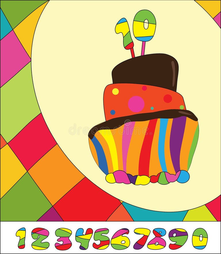 Birthday Cake Numbers Stock Illustrations – 2,827 Birthday Cake Numbers ...