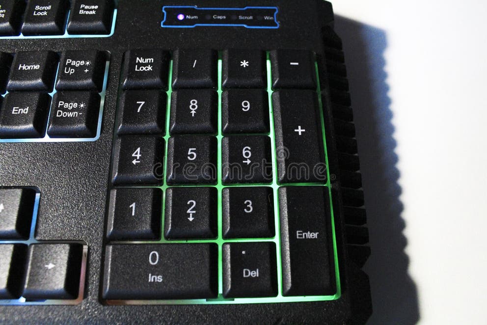 Numbers on black keyboard. stock image. Image of keyboardaccessories ...