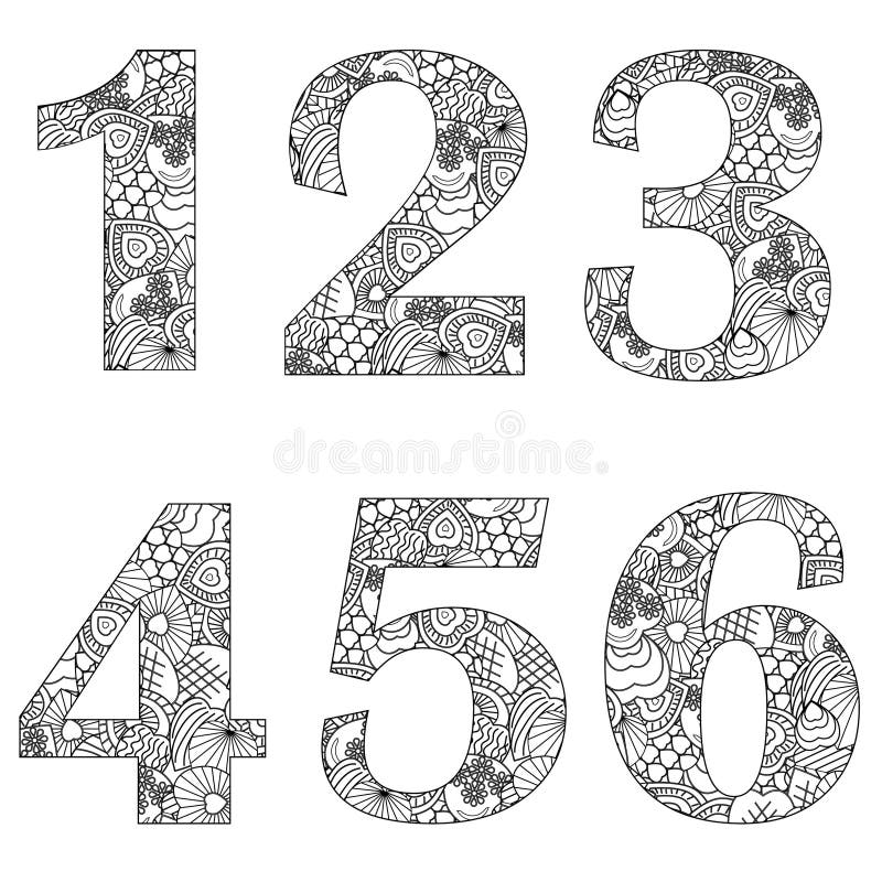 Numbers 1 2 3 One Two Three Stock Illustrations – 484 Numbers 1 2 3 One ...