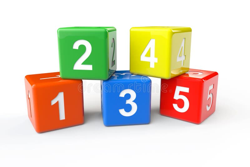 Numbers blocks stock illustration. Illustration of knowledge - 28117339