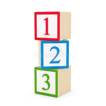1 2 3 Blocks Number Stock Illustrations – 121 1 2 3 Blocks Number Stock ...