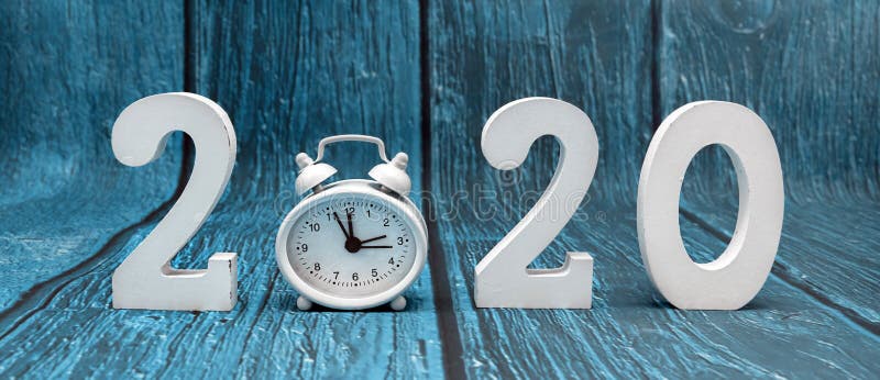 2020 Numbers on Blue Background Stock Photo - Image of magic, childhood ...