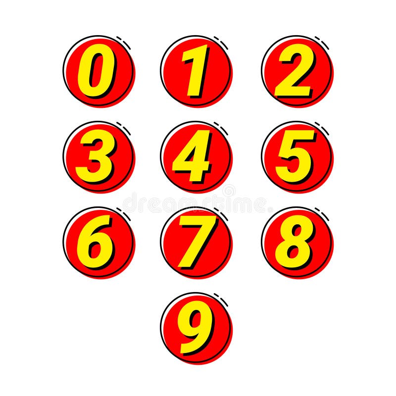 Numbers Bullet Point. stock illustration. Illustration of marker ...