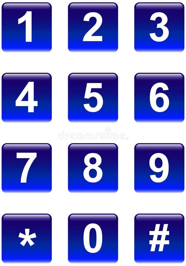 Numbers buttons stock vector. Illustration of clip, calculate - 11569776