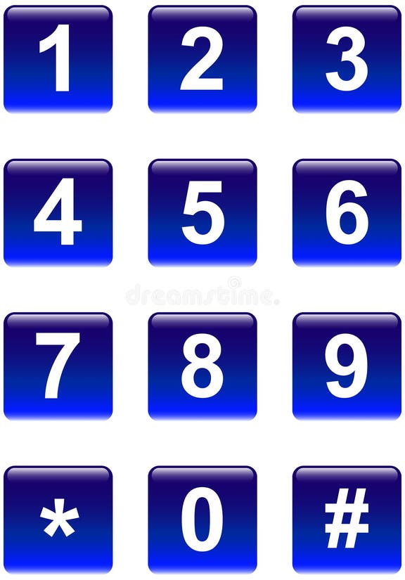 Numbers buttons stock vector. Illustration of clip, calculate - 11569776