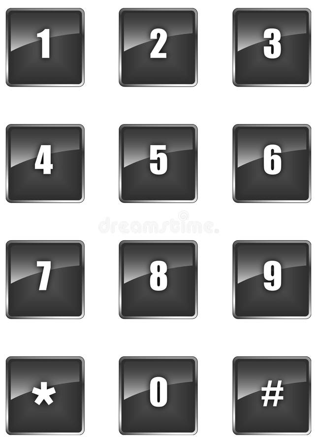 Numbers buttons stock illustration. Illustration of computer - 4055590