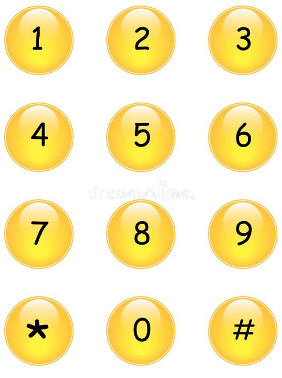 Numbers buttons stock vector. Illustration of buttons - 11985206